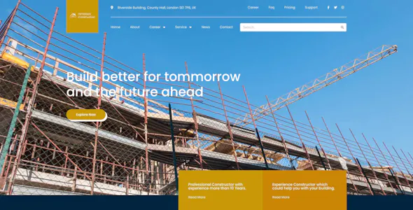 Himalaya – Construction | Elementor Kit Market